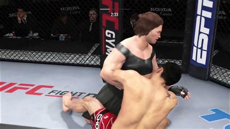 325kg의 프랑스 뚱뚱한 여자가 한국 격투 경기에 와서 최두호를 분쇄하라고 외쳤다 최두호는 조심해야 한다ufc4 Youtube