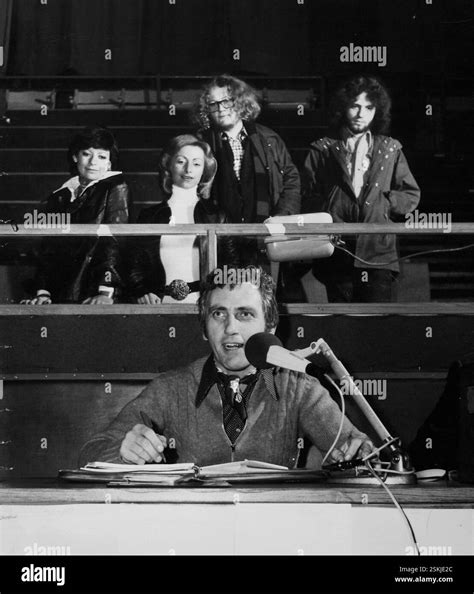 Hallenstadion Sprecher Charly Schlott 1974hallenstadion Speaker Charly Schlott 1974 Stock