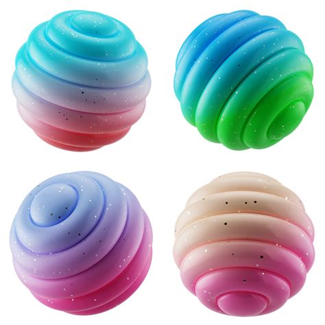 A Collection Set Of 3d Abstract Form Bee Hive Sphere Ball Shapes With