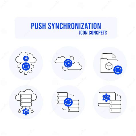 Push Data Synchronization Vector Icon Stock Illustration Illustration Of Data Icon 290225467