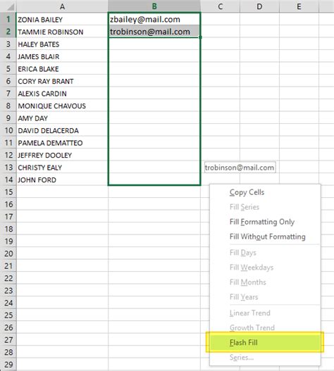 Create Tables And Manipulate Data In An Instant With Excel Flash Fill