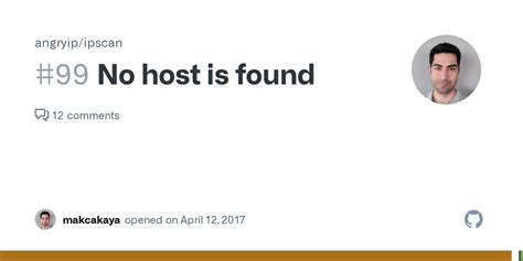 no host is found · issue 99 · angryip ipscan · github