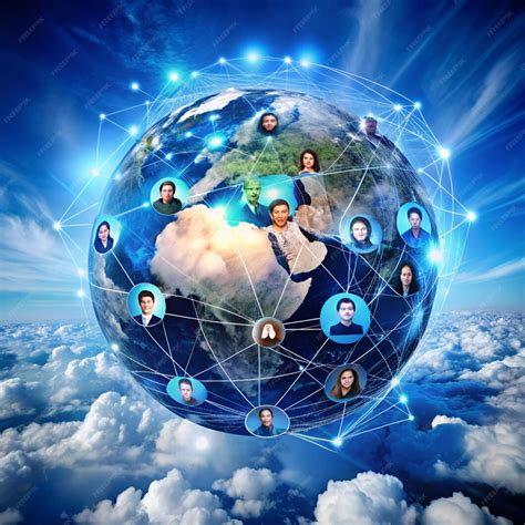 upside down image global communication structure networking and data
