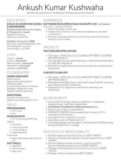 ankushresume1 1 pdf java script world wide web