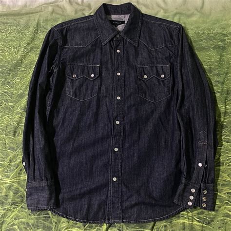 Savage 세비지 웨스턴 데님 셔츠 인디고 후루츠패밀리