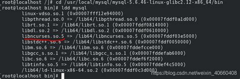 mysql时报错：mysql: error while loading shared libraries: libncurses.so.5: cannot open shared object ...