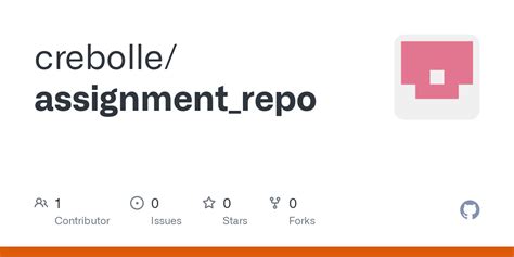 Github Crebolleassignmentrepo