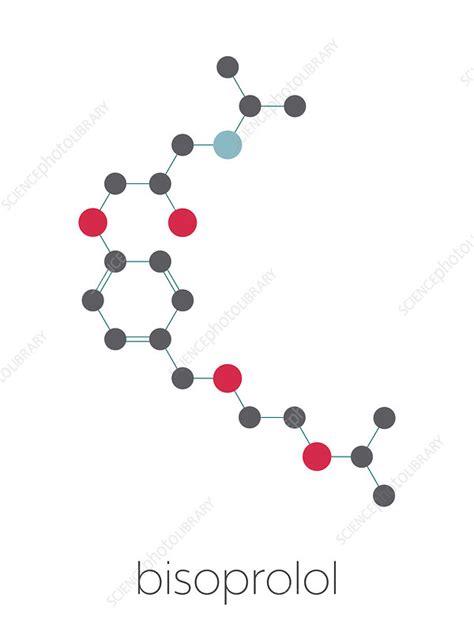 Bisoprolol Beta Blocker Drug Molecular Model Stock Image F025 1723 Science Photo Library