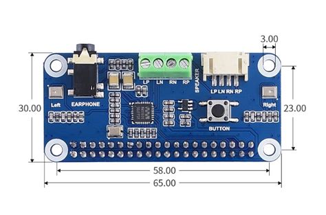 Wm8960 Audio Decoder Board Stereo Decoding Expansion Board W Small Speakers For Raspberry Pi 4