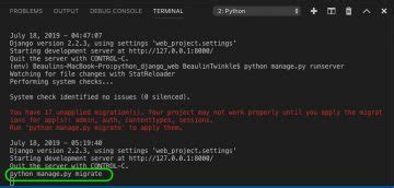 Django You Have Unapplied Migration S My Tec Bits