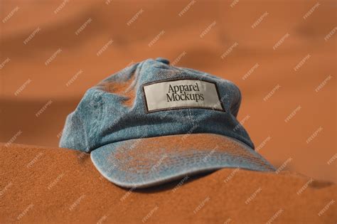 Premium Psd Cap With Patch Mockup