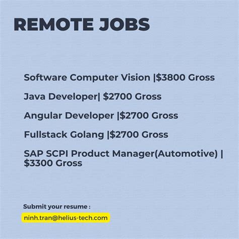 Ninh Tran On Linkedin Hi Techieswe Are Currently Hiring For Our Customers As The Below