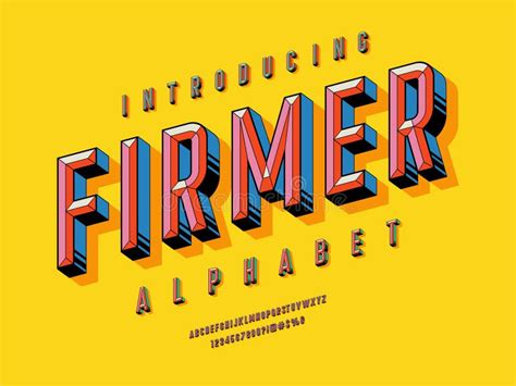 Chisel Font Stock Vector Illustration Of Presentation 352427680