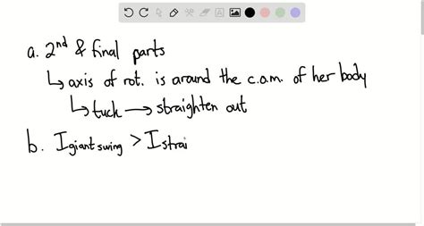 Solved Figure 9 21 Shows A Gymnast Performing A Routine First She Does Giant Swings On The