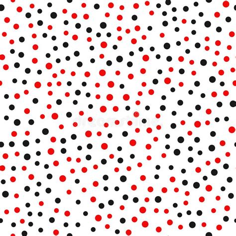 Red White And Black Polka Dot Background