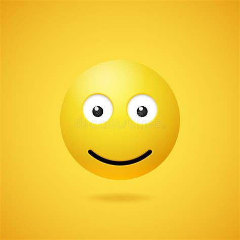 Feliz Emoticono Sonriente Con Los Ojos Abiertos Y La Boca Ilustración