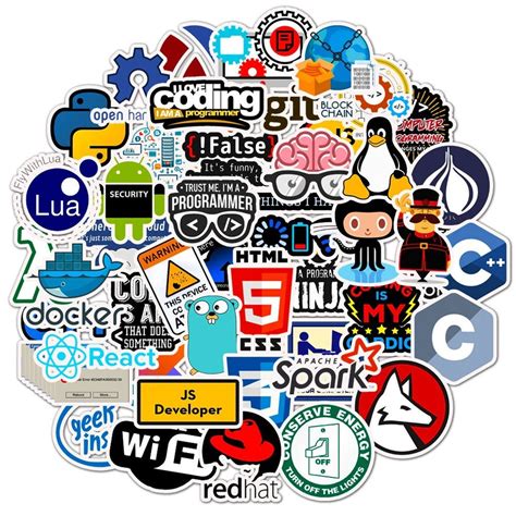 103050 pcs funny programmer sticker pack internet java it etsy