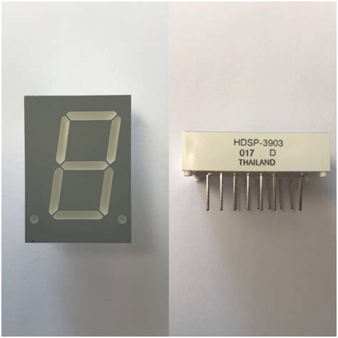 hdsp 3903 agilent 7 segment led display red character height 20 3mm
