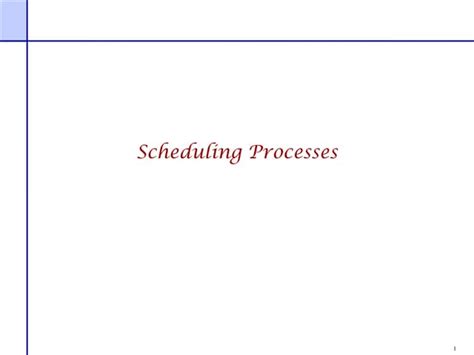 Process Scheduling In Operating Systemspptx