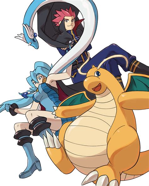 521mitsu Clair Pokemon Dragonair Dragonite Lance Pokemon Nintendo Pokemon Pokemon