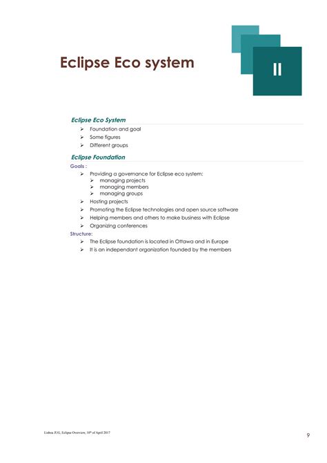 Overview Of Eclipse Technologies PDF Operating Systems Computer Software And Applications