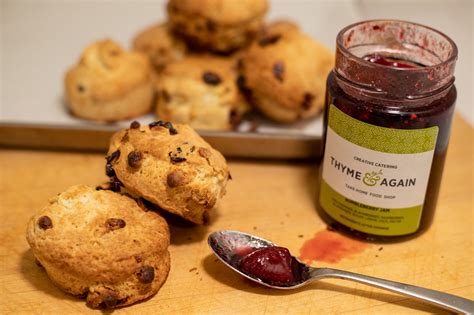 Frozen Mini Cranberry White Chocolate Scones Thyme And Again