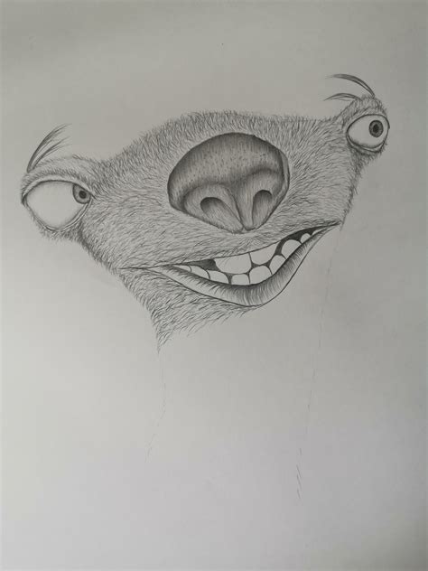 How To Draw Sid From Ice Age