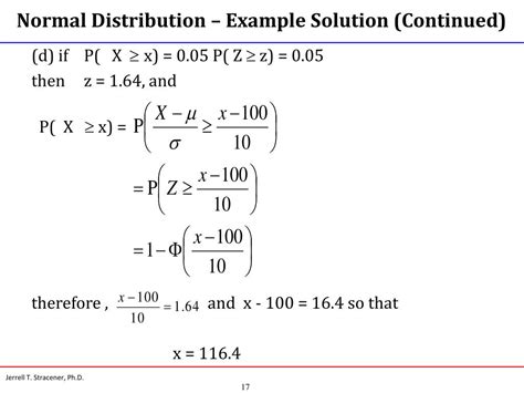 PPT Special Continuous Probability Distributions Normal Distribution PowerPoint Presentation