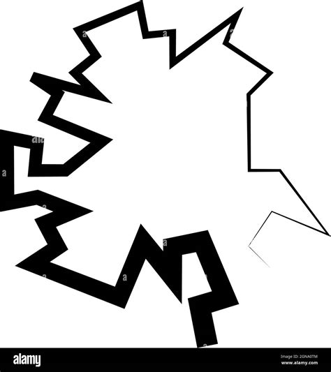 Geometric Random Circular Element Abstract Angular Circle Shape