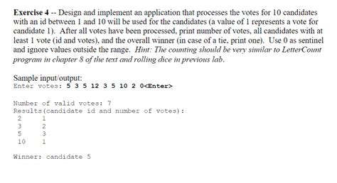Solved Exercise 4 Design And Implement An Application