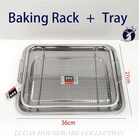 2 In 1 Stainless Steel Mesh Tray Oven Tray Oil Drain Best Cooking