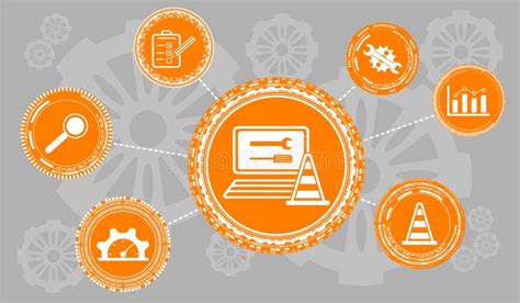 Concept Of System Maintenance Stock Illustration Illustration Of
