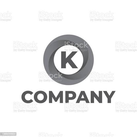 문자 K 기호 디자인 템플릿 원형 그라데이션 서클 전문 기호 아이디어 3차원 형태에 대한 스톡 벡터 아트 및 기타 이미지 3차원 형태 개념 고립 색상 Istock