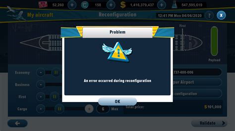 Help Error During Reconfiguration Rairlinesmanagertycoon