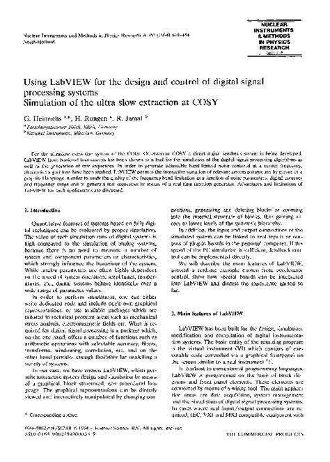 pdf using labview for the design and control of digital signal