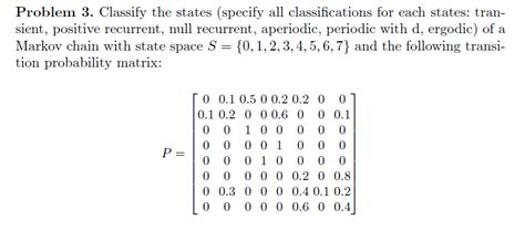 solved problem 3 classify the states specify all