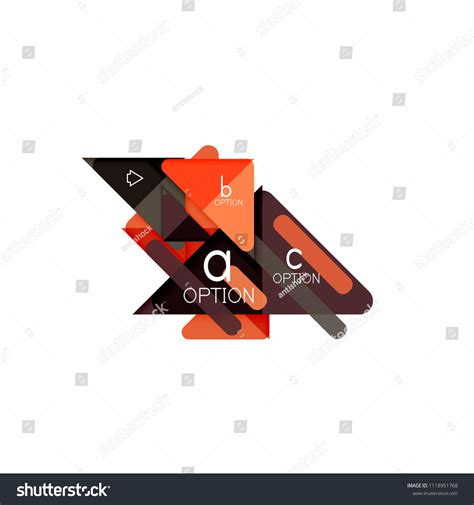 Triangle Data Visualization Design Option Infographic Stock Vector Royalty Free
