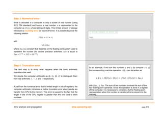 Numerical Analysis Using Scilab Error Analysis And Propagation PDF