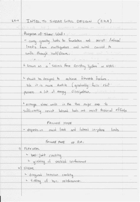 Civeng 4w04 Lecture 10 Lecture 10 Introduction To Shear Wall Design