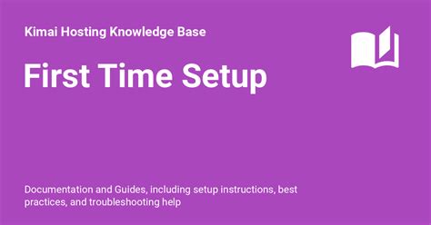 First Time Setup Kimai Hosting Knowledge Base First Time Setup Kimai Hosting Knowledge Base