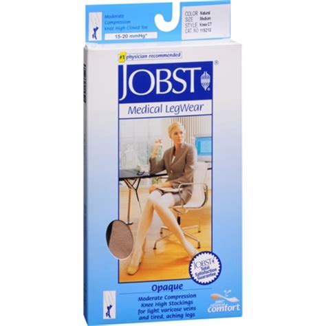 Bsn 115213 Jobst Opaque Jobst Opaque Knee 15 20 Closed Toe Natural Md