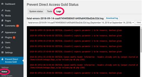 What Happens When Enabling Debug Logs Prevent Direct Access