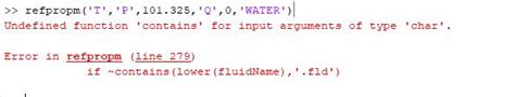 Error In Matlab · Issue 38 · Usnistgovrefprop Wrappers · Github