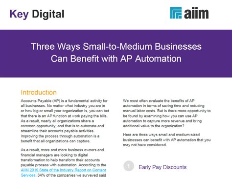 Three Ways Smbs Can Benefit With Ap Automation Key Digital Managed Services Provider
