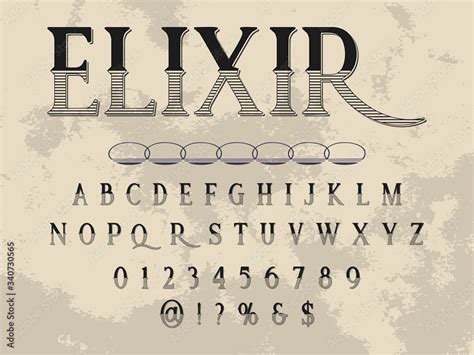 Font Typeface Script Old Style Vintage Script Font Vector