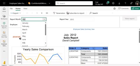 在 Power Bi 服务中查看分页报表 Power Bi Microsoft Learn