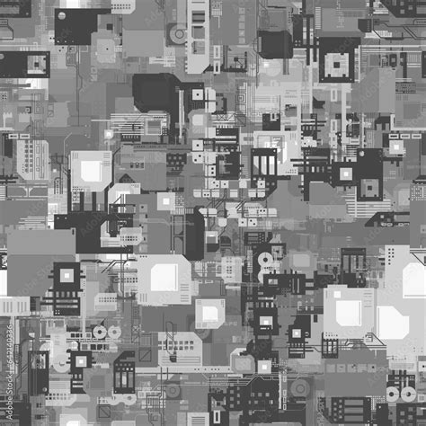 Scifi Displacement Map For 3d Texture Stock Illustration Adobe Stock