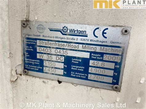 '09 Wirtgen W35DC (3,600hrs) - MK Plant