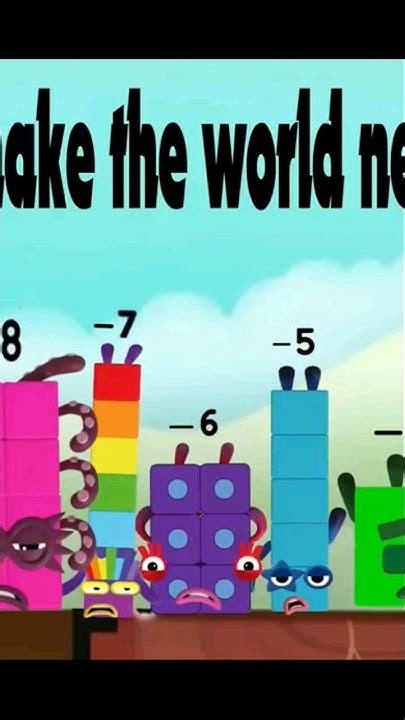 Numberblocks With Negative Numbers Shorts Youtube