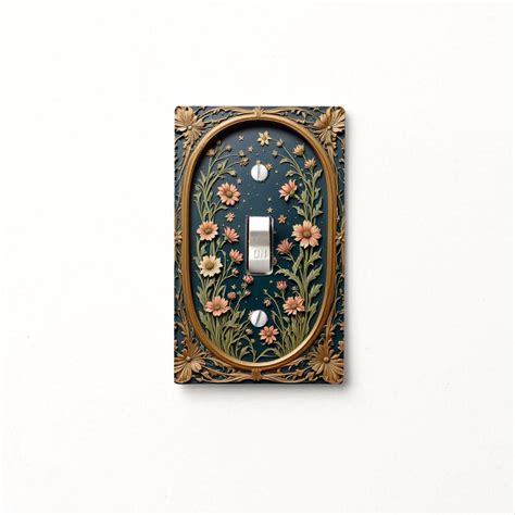 Whimsical Wildflower Evening Single Toggle Light Switch Cover Zazzle Light Switch Covers